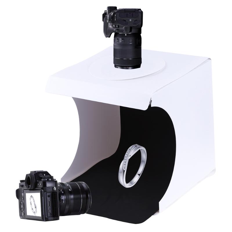 Mini Photo Studio Backdrop Box with LED Photo Studio Folding Light ...
