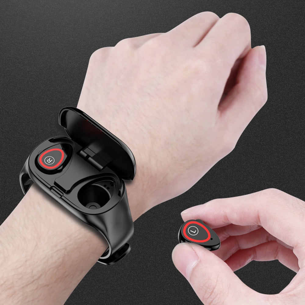 Smartwatch with wireless earphones | High Quality Deals