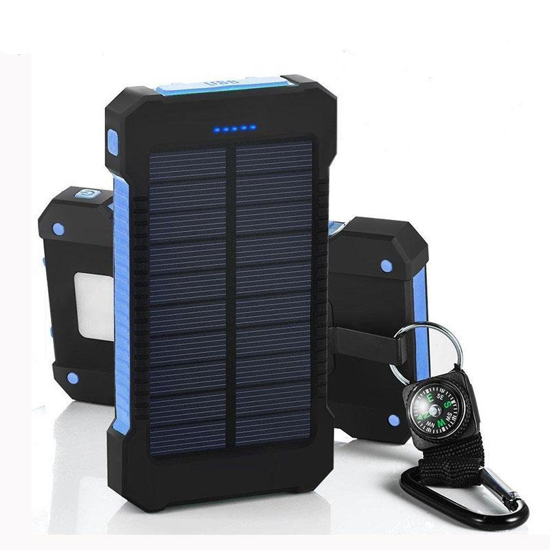 Portable Solar 20000mAh Double USB Solar charger External Battery ...