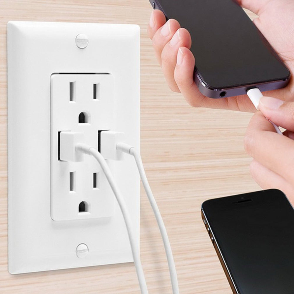 USB Wall Socket Plug 4.8A High Speed Wall Outlet | High Quality Deals
