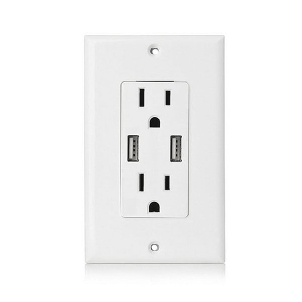 USB Wall Socket Plug 4.8A High Speed Wall Outlet | High Quality Deals